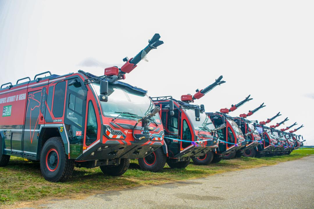 FG delivers 10 Firefighting vehicle worth N12bn at airports – The Column NG